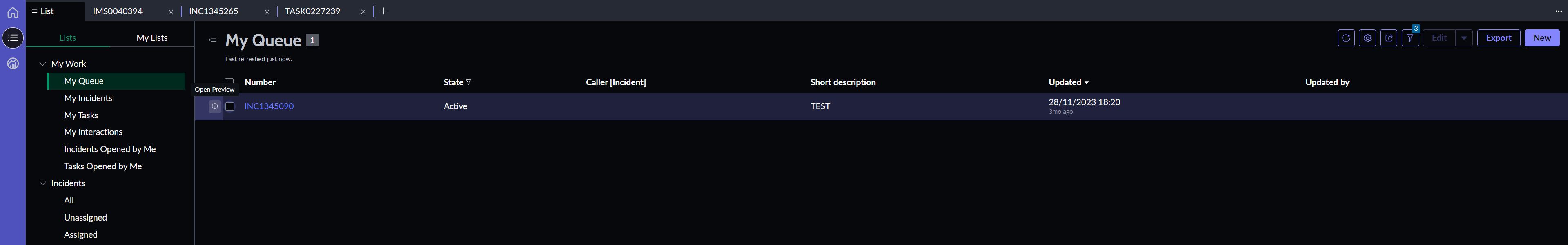 Previewing records within elements on a workspace ... - ServiceNow Community